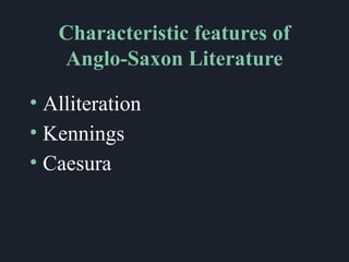 Anglo Saxon and Beowulf Notes for English IV | PPTX