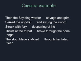 Anglo Saxon and Beowulf Notes for English IV | PPTX