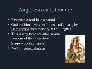 Anglo Saxon and Beowulf Notes for English IV | PPTX