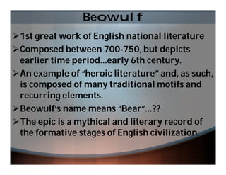 Beowulf ppt | PPT