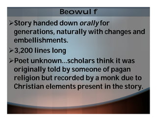 Beowulf ppt | PPT
