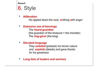 Beowulf ppt OLD ENGLISH LIERATUREGGGGKKK | PPTX