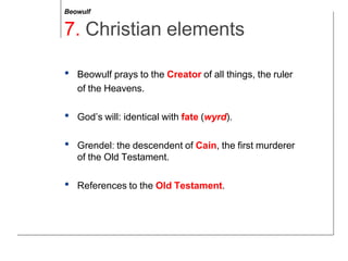 Beowulf ppt OLD ENGLISH LIERATUREGGGGKKK | PPTX