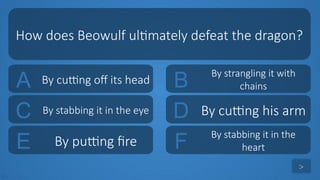 Beowulf Quiz questions with answers.pptx