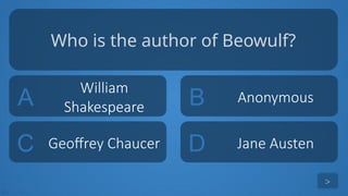 Beowulf Quiz questions with answers.pptx