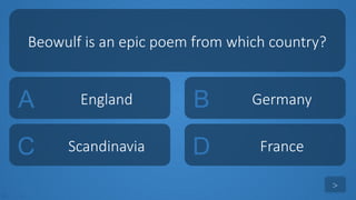Beowulf Quiz questions with answers.pptx