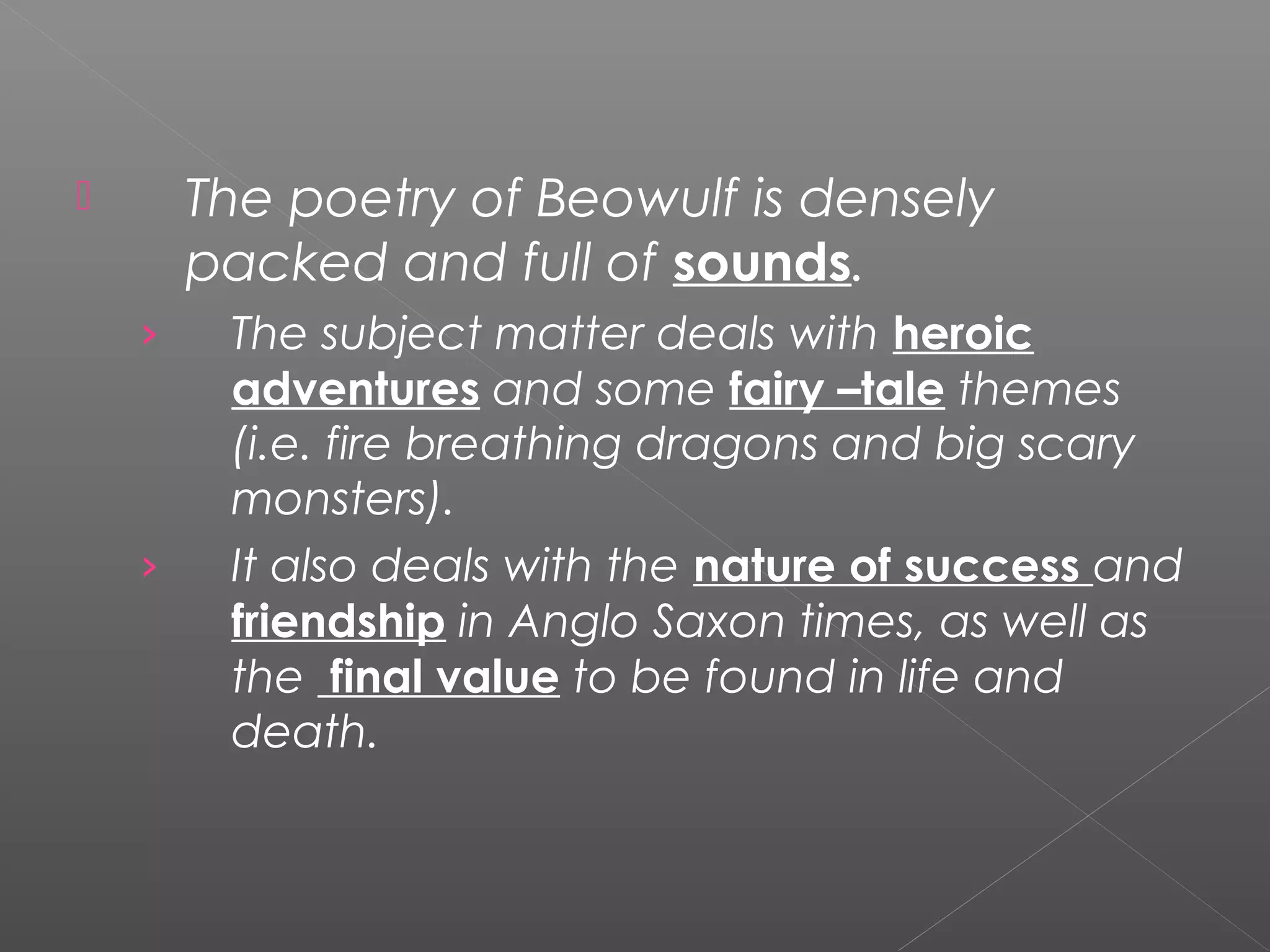 Beowulf Literature | PPT