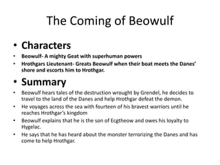 Beowulf review | PPTX | Fantasy | Genres
