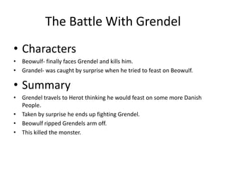 Beowulf review | PPTX | Fantasy | Genres