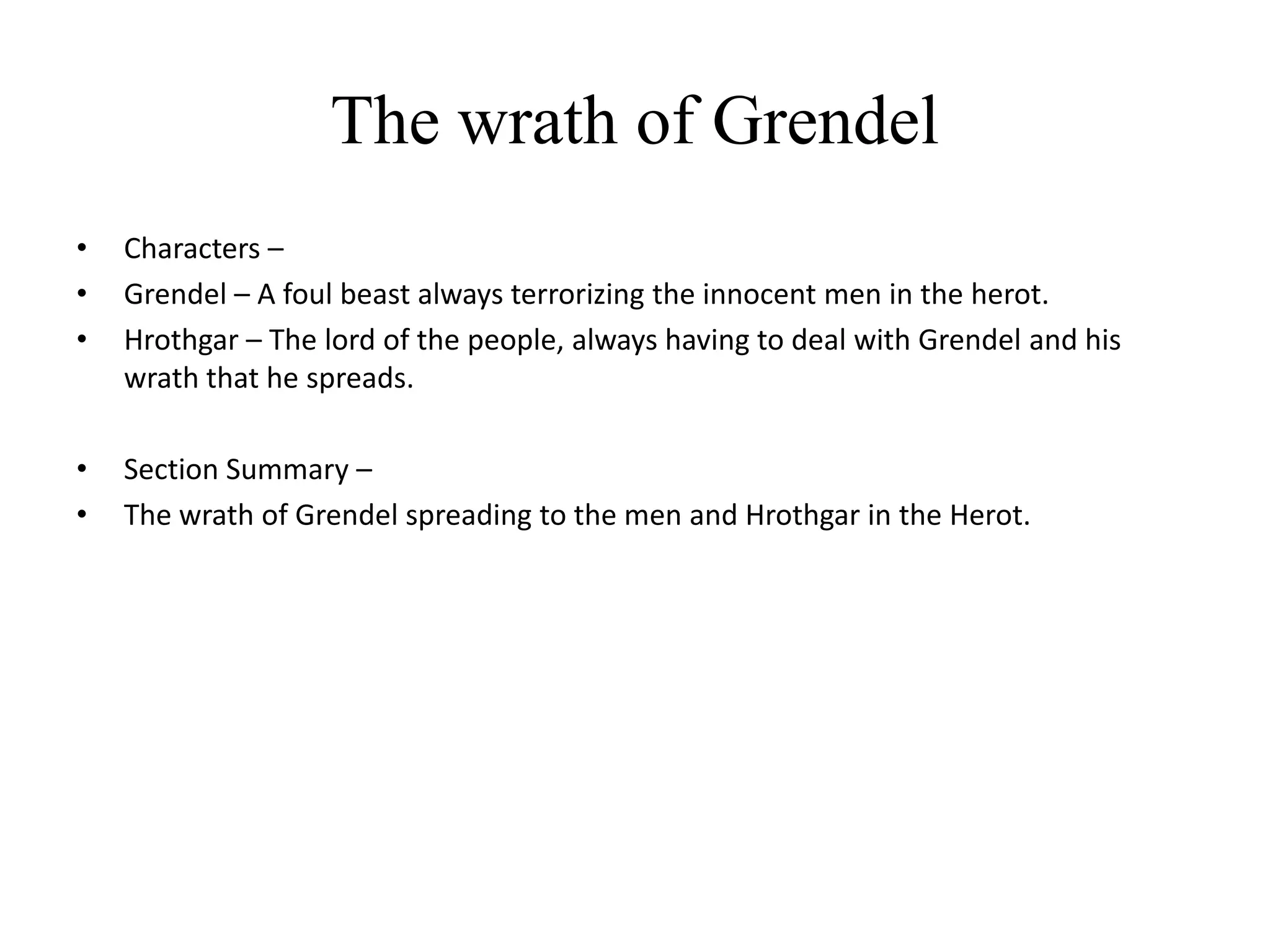 Beowulf review | PPTX