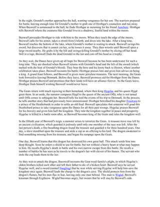 Beowulf summary | DOC
