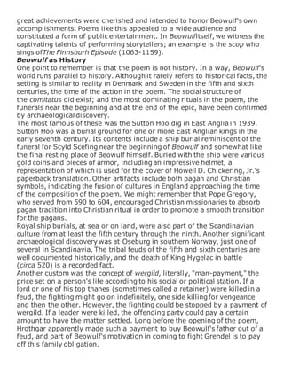 Beowulf summary | DOCX