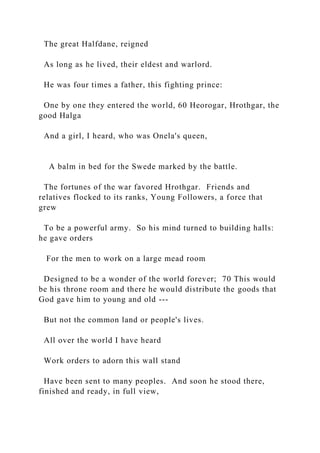 Beowulf Translation by Seamus Heaney So. The Spear-Danes .docx