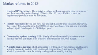 Capital Market Reforms in India | PPTX