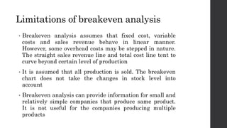BREAK EVEN ANALYSIS | PPTX