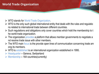 world trade organization in environmental businesspptx | PPT
