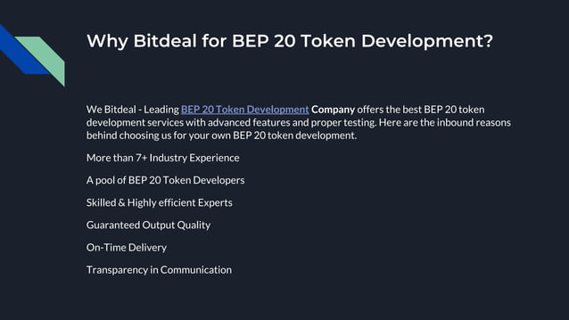 Bep 20 token development | PPT