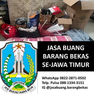082228710502 Jasa Jemput Barang Bekas Jatim Madiun | PPTX