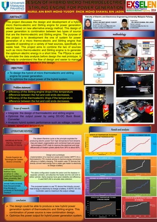 DESIGN OF HYBRID MICRO THERMOELECTRIC & STIRLING ENGINE FOR POWER ...
