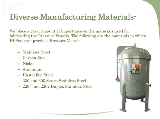 BEPeterson - ASME Pressure Vessels | PPT