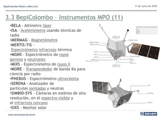 BepiColombo: misión a Mercurio | PDF