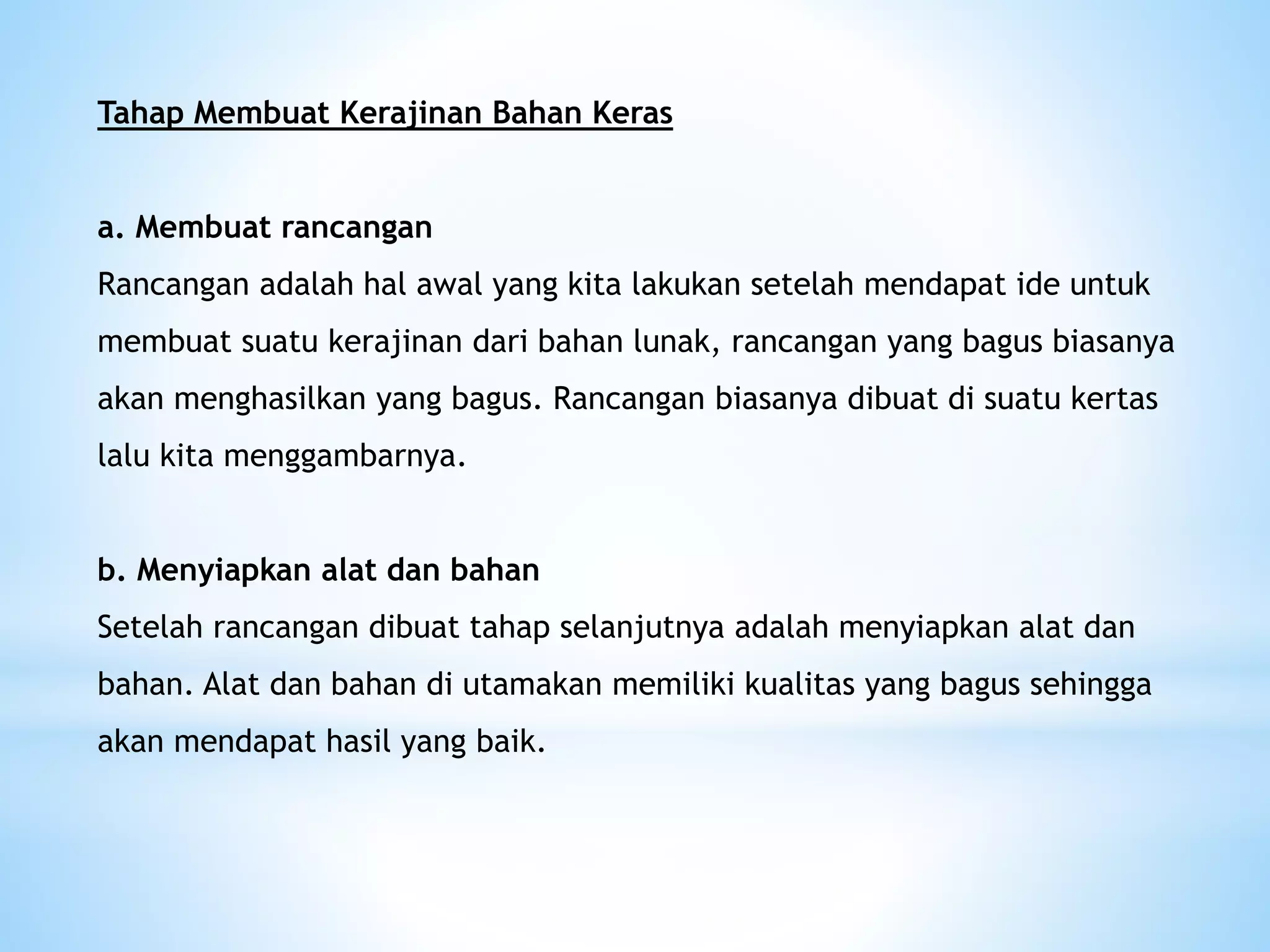 PPT KERAJINAN BAHAN KERAS | PPTX