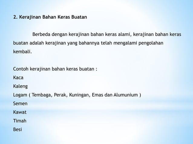 PPT KERAJINAN BAHAN KERAS | PPTX