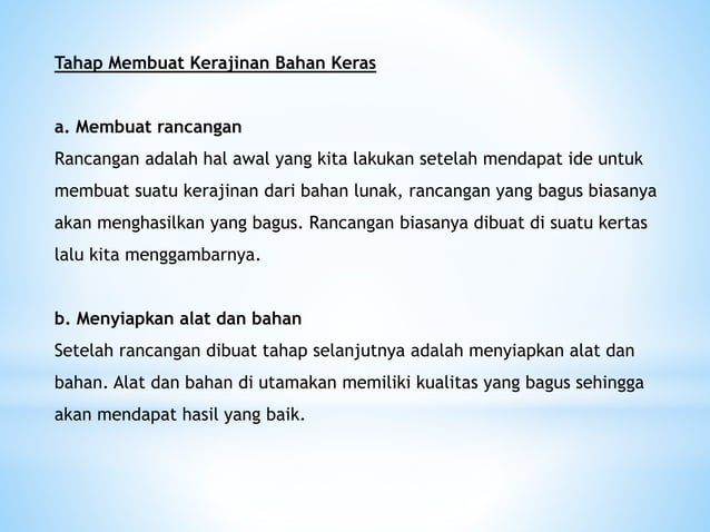 PPT KERAJINAN BAHAN KERAS | PPTX