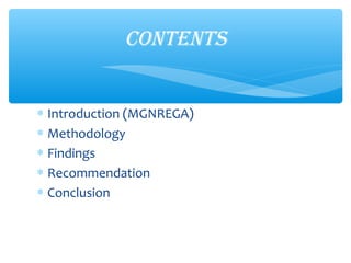 SURVEY ON MNREGA SCHEME | PPT