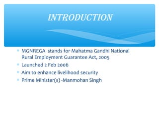 SURVEY ON MNREGA SCHEME | PPT
