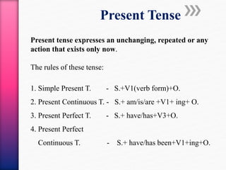 TENSES in English Grammar | PPTX