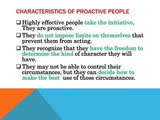 Be proactive | PPT
