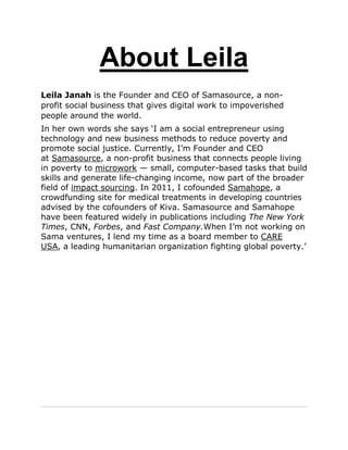 SOCIAL ENTREPRENEURS (BE) | DOCX