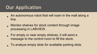 ROBOTIC SHELF STOCK MONITORING SYSTEM | PPT