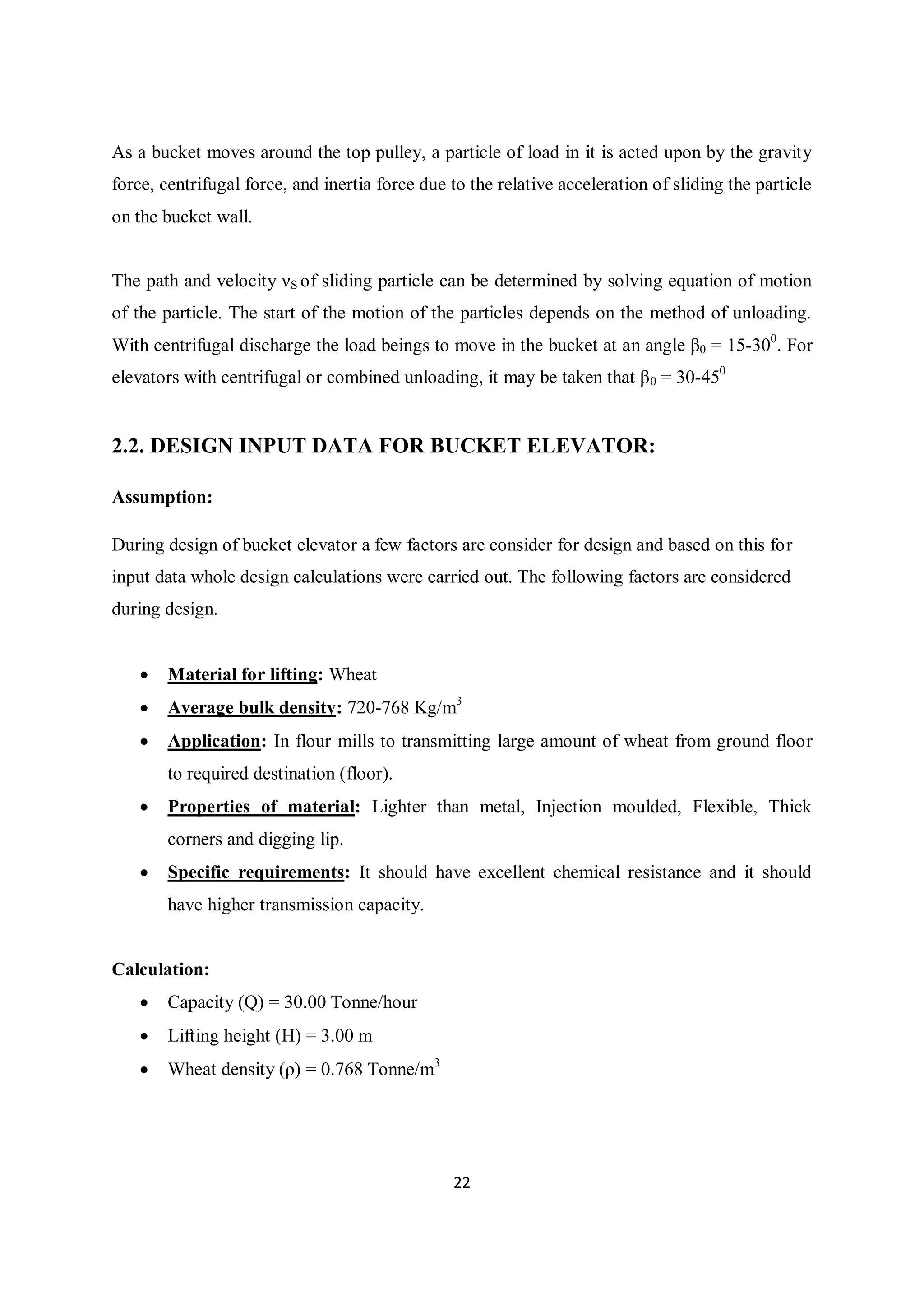 Design and Model of Bucket Elevator | PDF