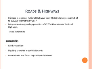 Challenges of Infrastructure in India | PPTX