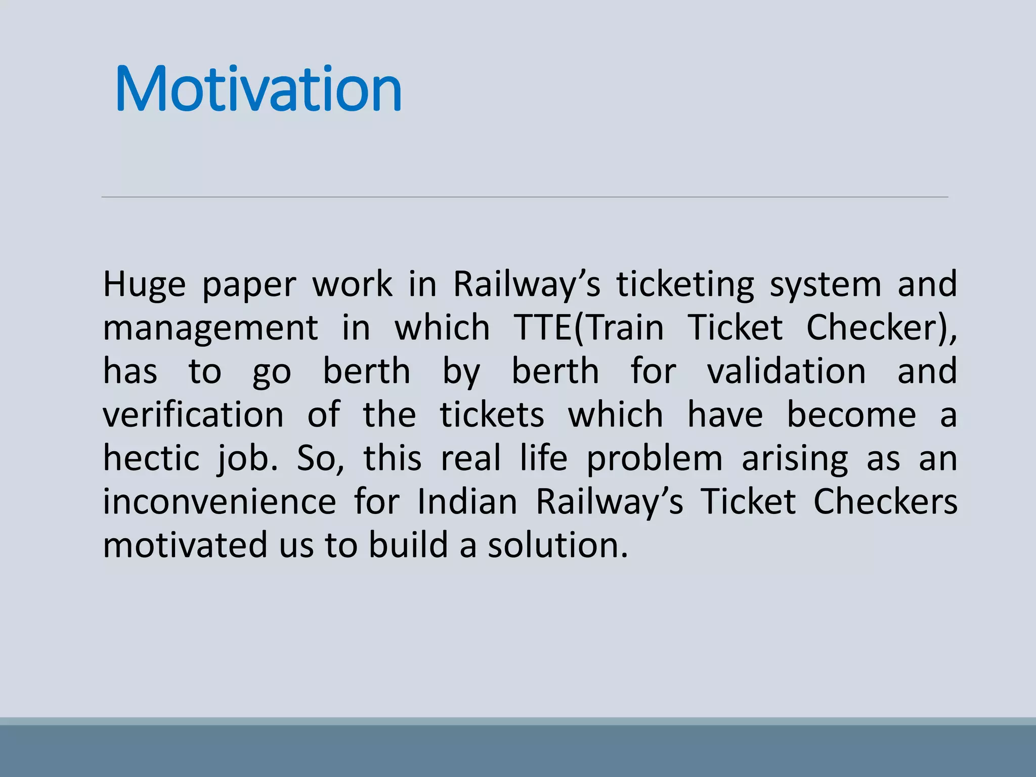 Automated Train Ticket Validation And Verification System | PDF