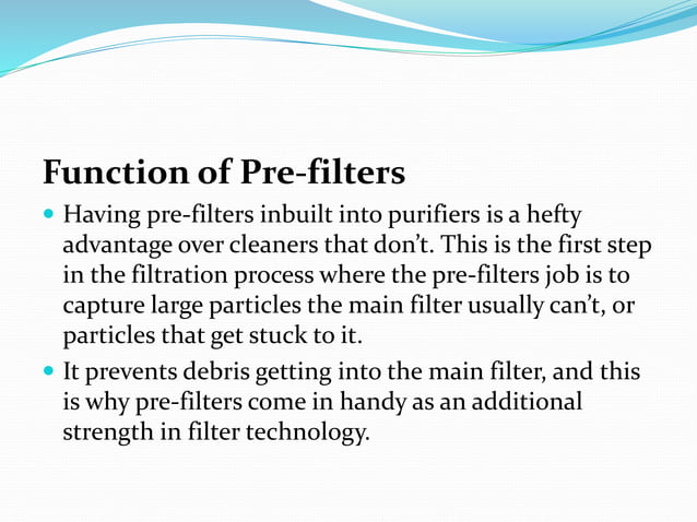 AIR FILTERATION USING HEPA FILTERS | PPTX