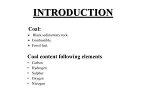 Concentration of coal | PPT
