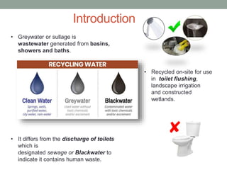 Grey Water recycling Treatment | PPTX