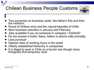 Business Etiquettes and Practises in South America | PPT