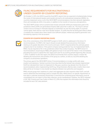 BEPS filing requirements for multinationals under country by country ...