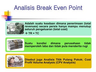 Break Even Point ....................... | PPT