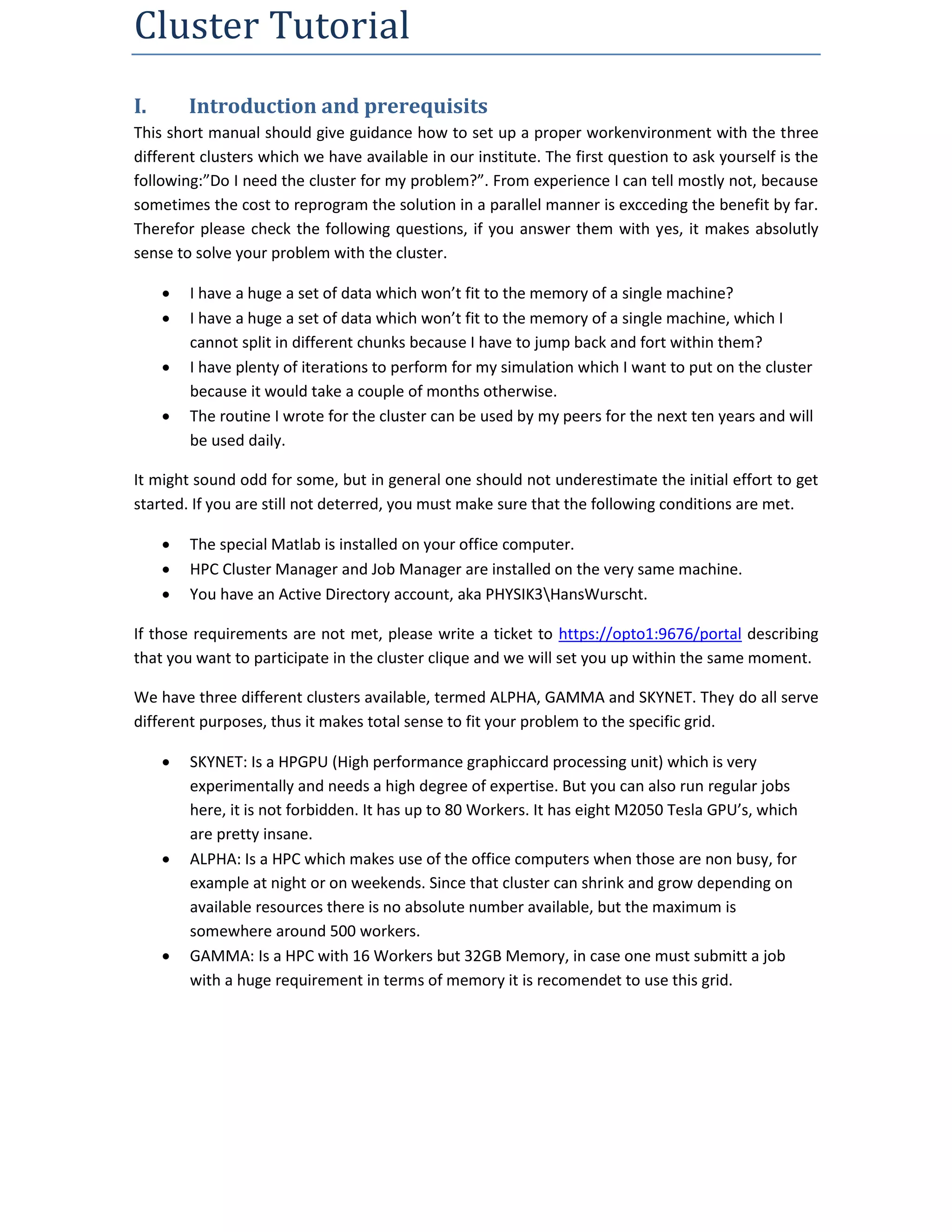 HPC and HPGPU Cluster Tutorial | PDF