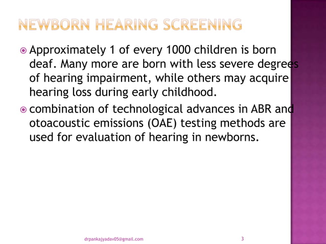 Auditory brainstem response (ABR) | PPTX | Digital Audio | Computer ...