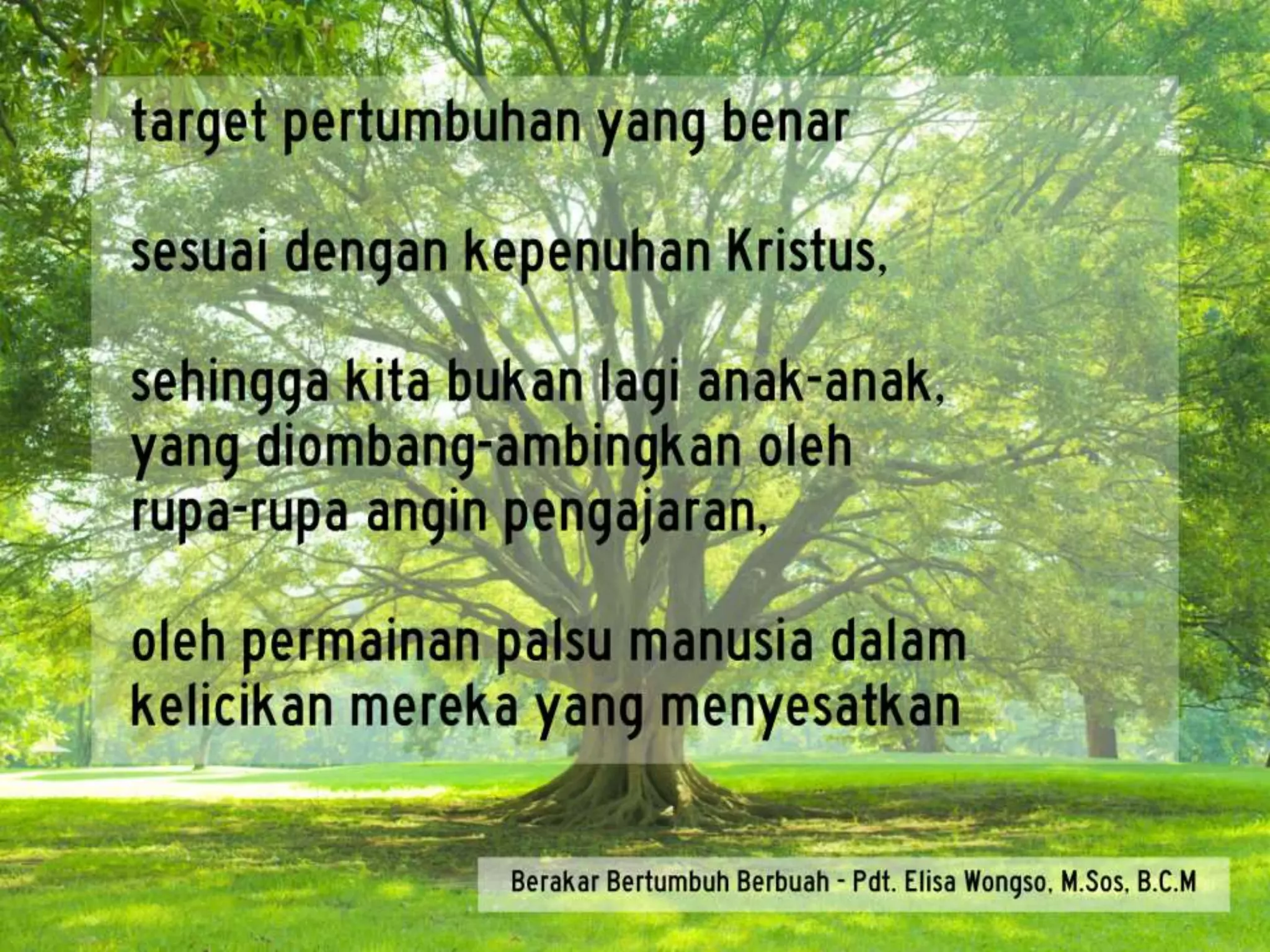 Berakar bertumbuh berbuah | PPSX