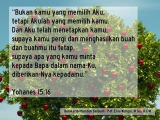 Berakar bertumbuh berbuah | PPSX