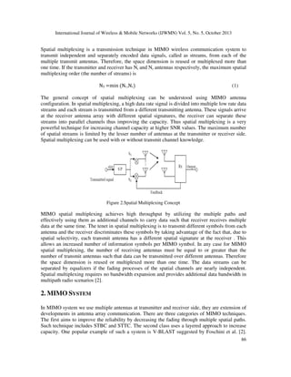 Ber analysis of 2x2 mimo spatial multiplexing under awgn and rician channels for different ...