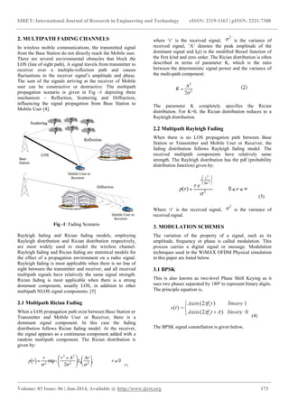 Ber analysis of wi max in multipath fading channels | PDF