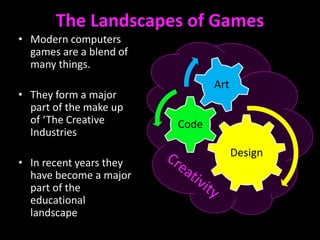 Creativity in Ludoliteracy, Games Development and Games Studies in the ...